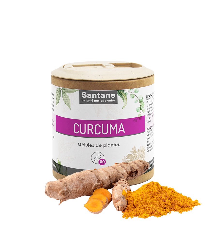 Curcuma - Gélules de plantes - Articulation - Santane® - Phytothérapie
